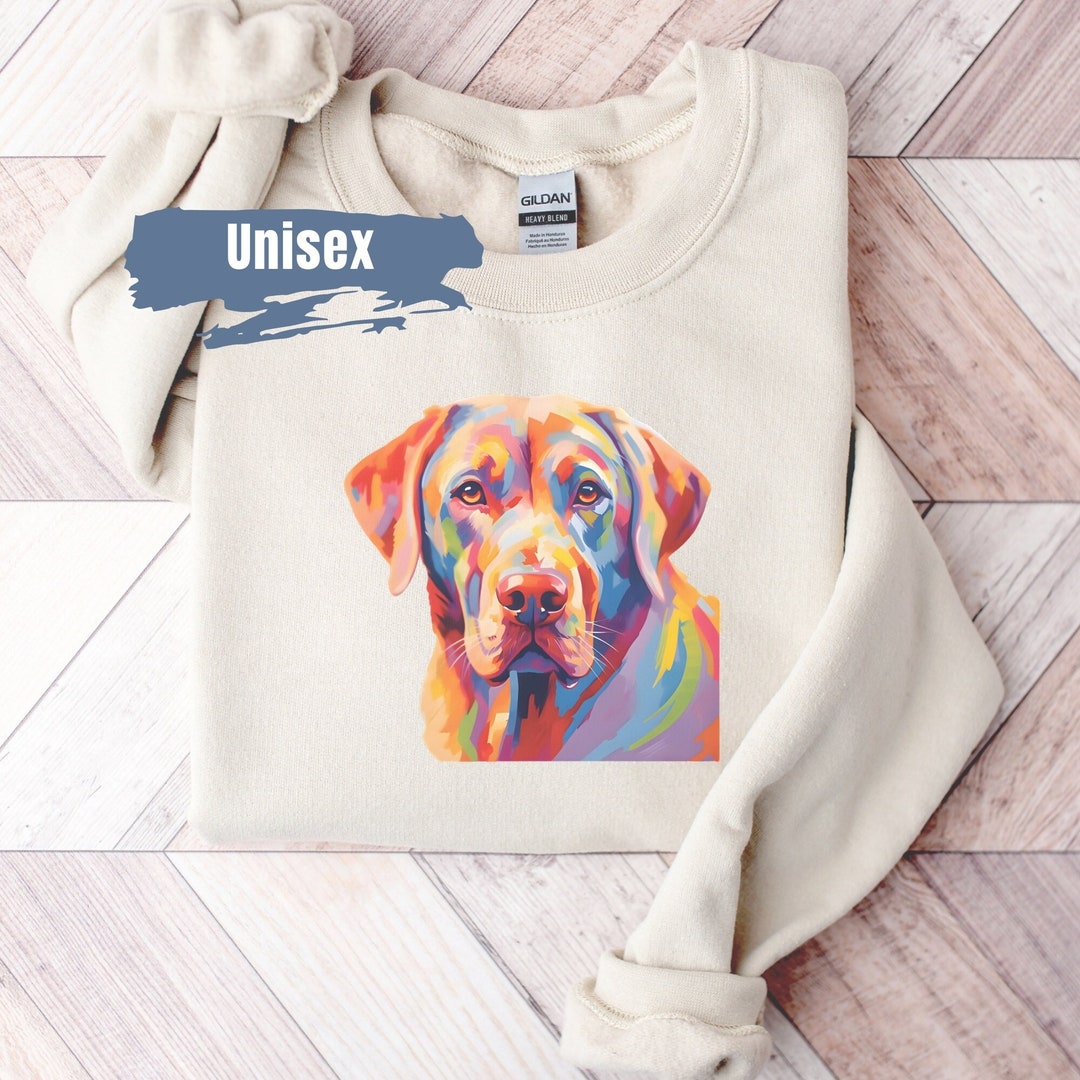 Cute Labrador Retriever Vibrant Color Sweatshirt | Labrador Mom Sweater ...