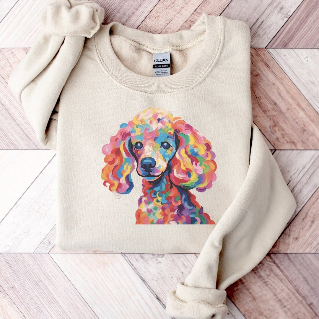 Poodle Vibrant Watercolor Sweatshirt | Poodle Lover | Poodle Sweater ...