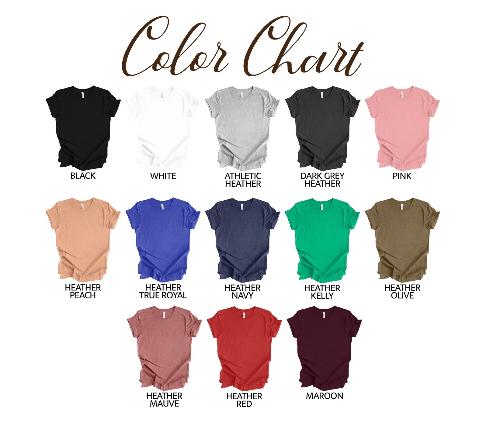 Front and Back Custom Bella + Canvas 3001 Shirt | Company Shirt ...