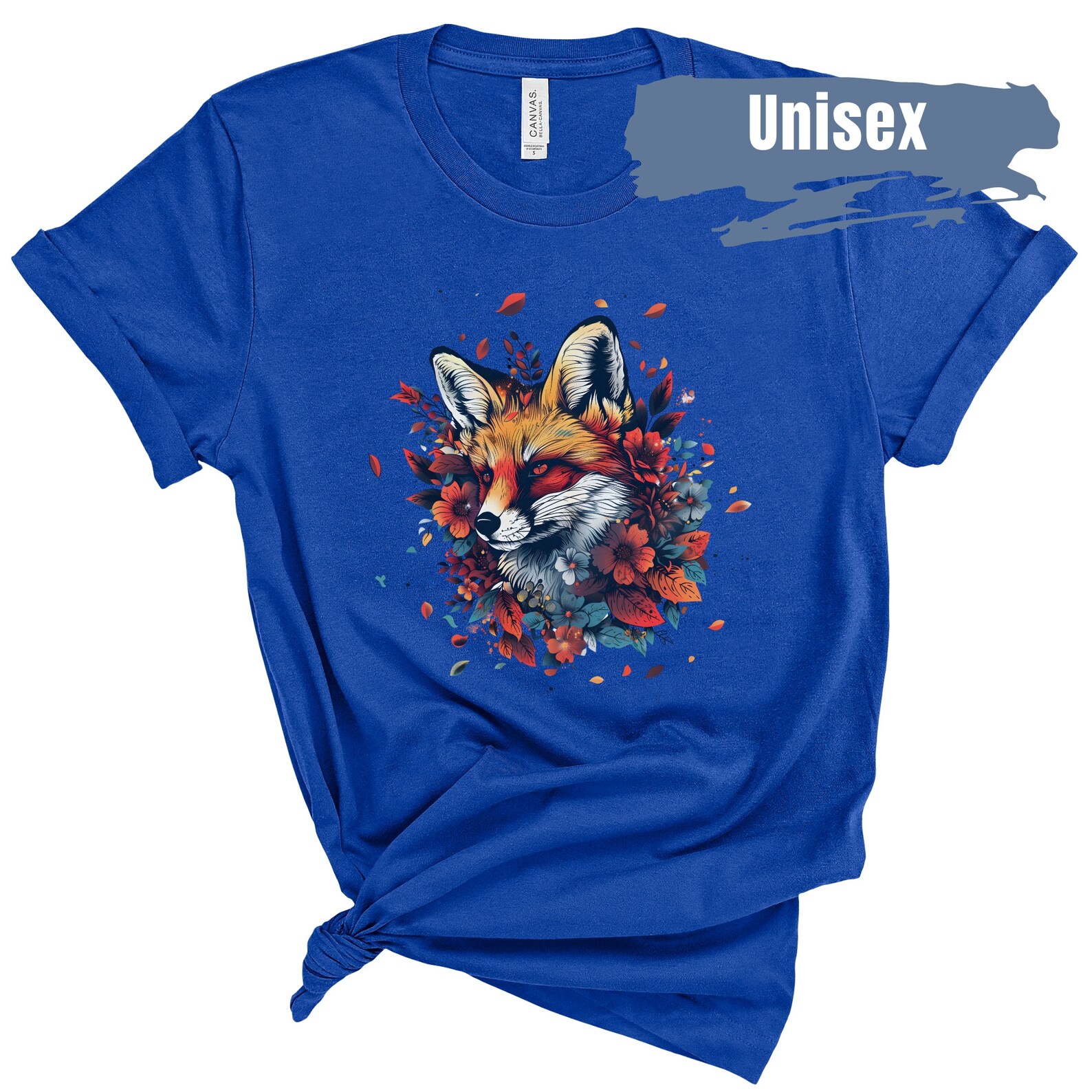 Colorful Cute Red Fox Shirt | Animal Lovers T Shirt for Women | Shirt ...