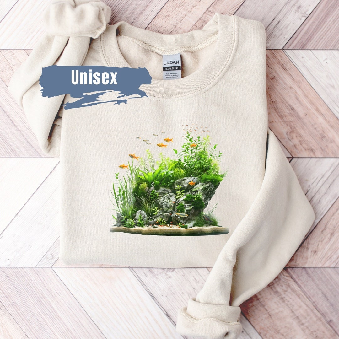 Cute Fish Aquarium Vibrant Color Sweatshirt | Fish Lover Gift ...