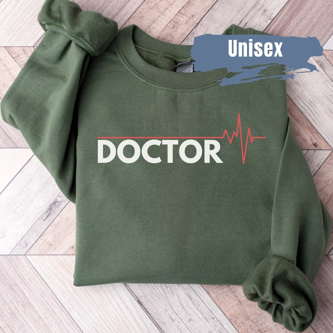 Doctor EKG Sweatshirt | Doctor Gift | Phd Sweatshirt | Doctor in the ...