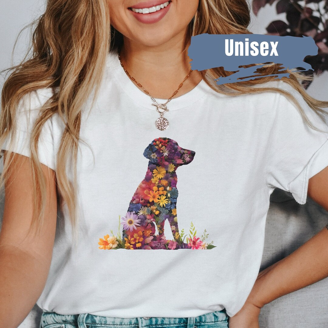 Cute Labrador Retriever Flower Shirt | Dog Mom Shirt | Labrador ...