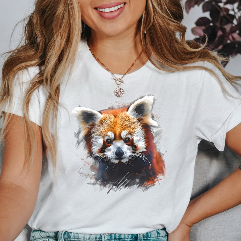 Red Panda Vibrant Color Shirt Red Panda Lover Gift Red Panda Tshirt ...