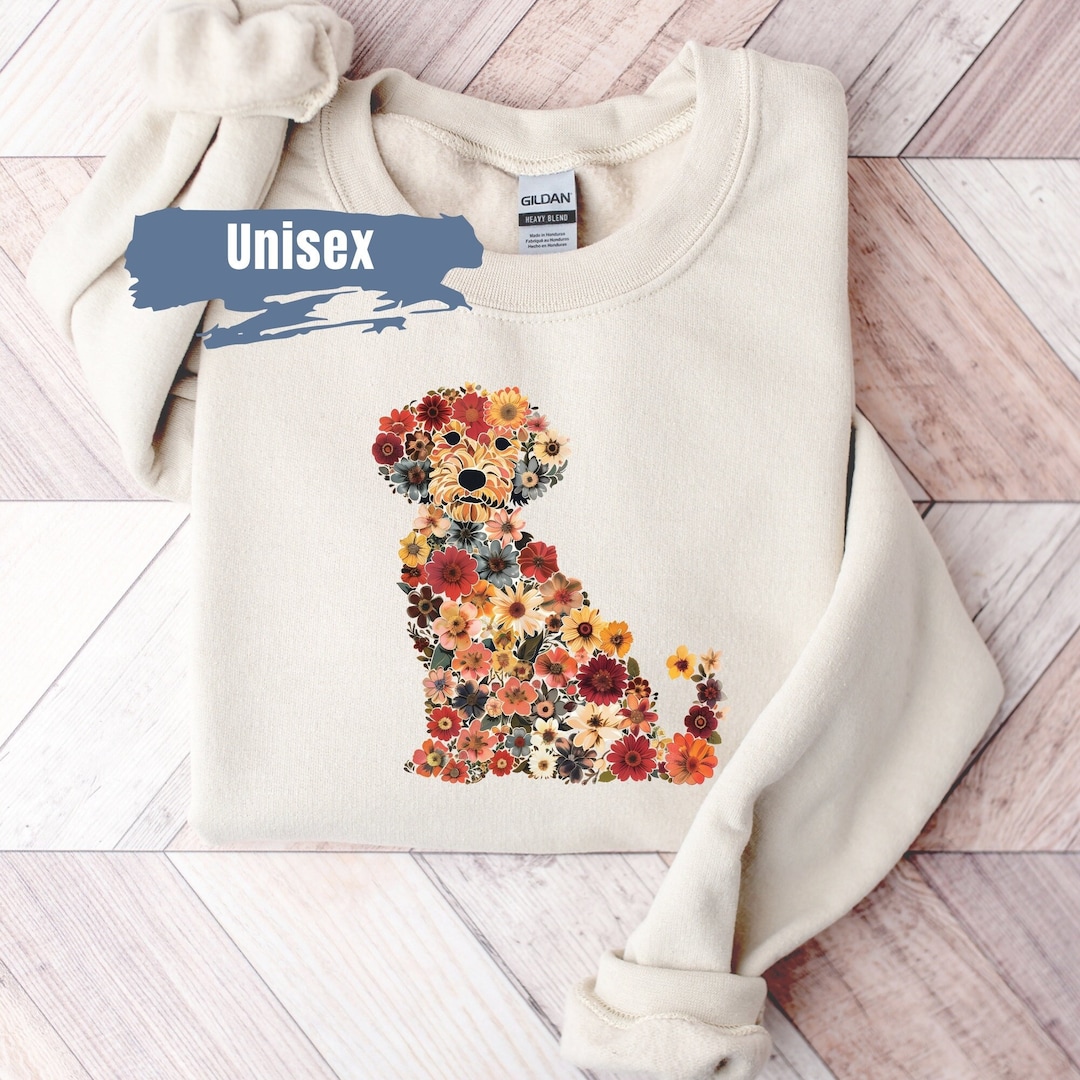 Cute Floral Poodle Sweatshirt | Gift for Poodle Lover | Poodle Mom Gift ...