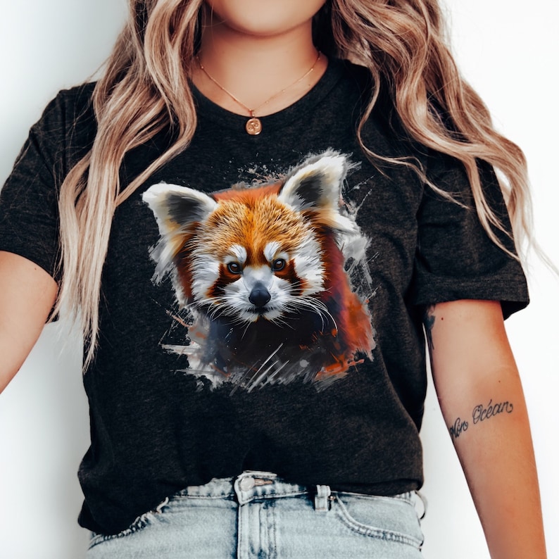 Red Panda Vibrant Color Shirt Red Panda Lover Gift Red Panda Tshirt ...