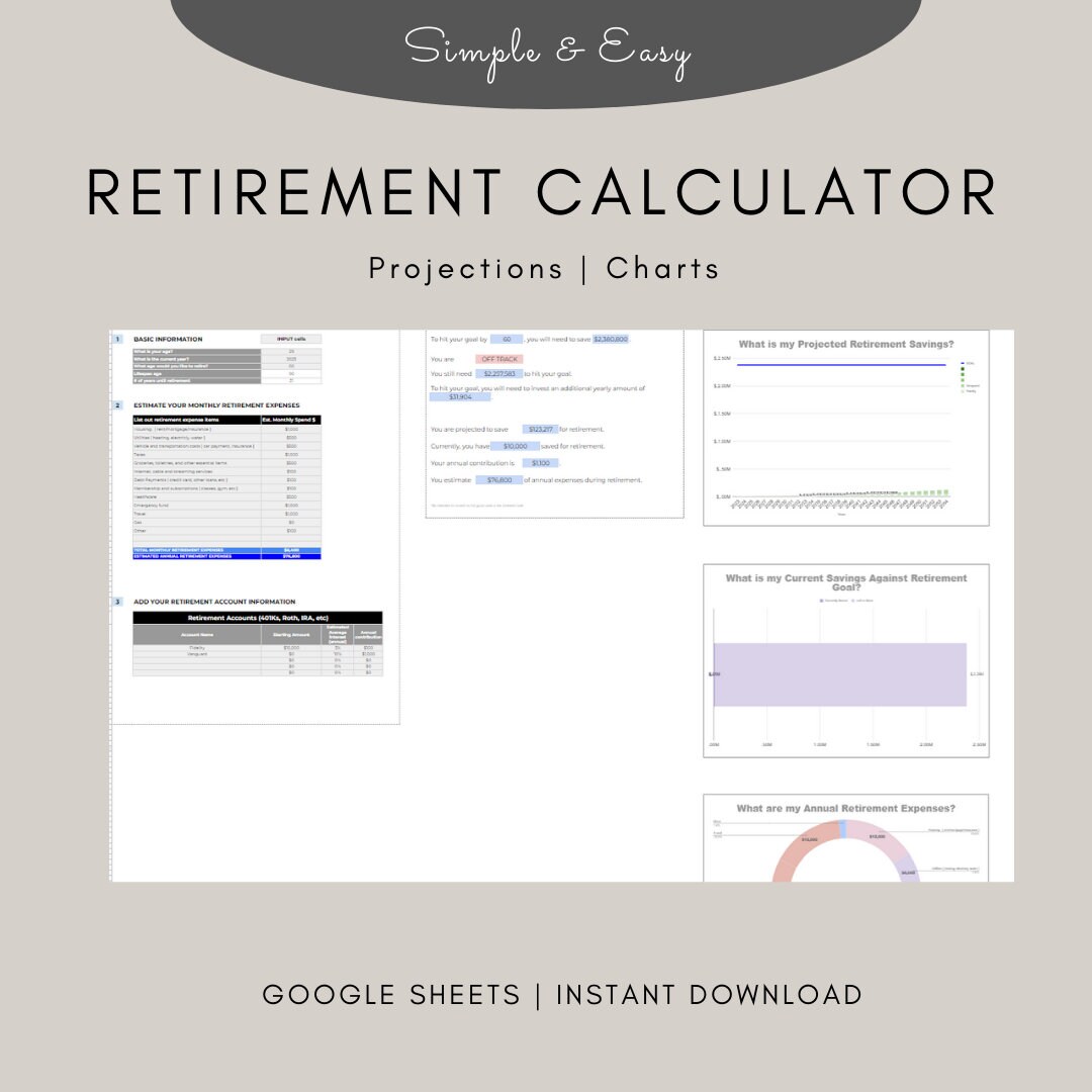 EASY Retirement Calculator: Calculate Fire, How Much You Need to Retire ...