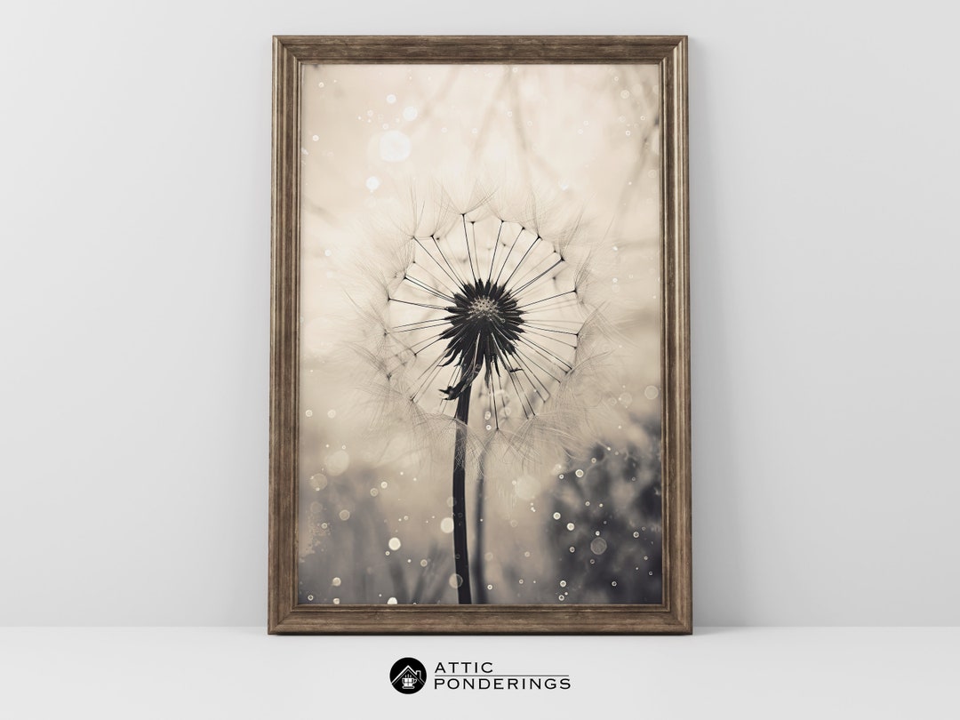 Dandelion Wall Art Dandelion Wall Decor Dandelion Digital Print - Etsy