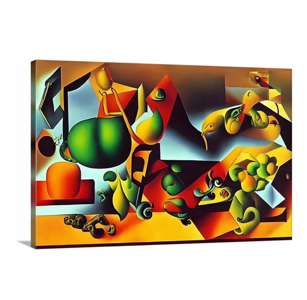 Printable Digital Print of Abstract Original Artwork Picasso-esque ...