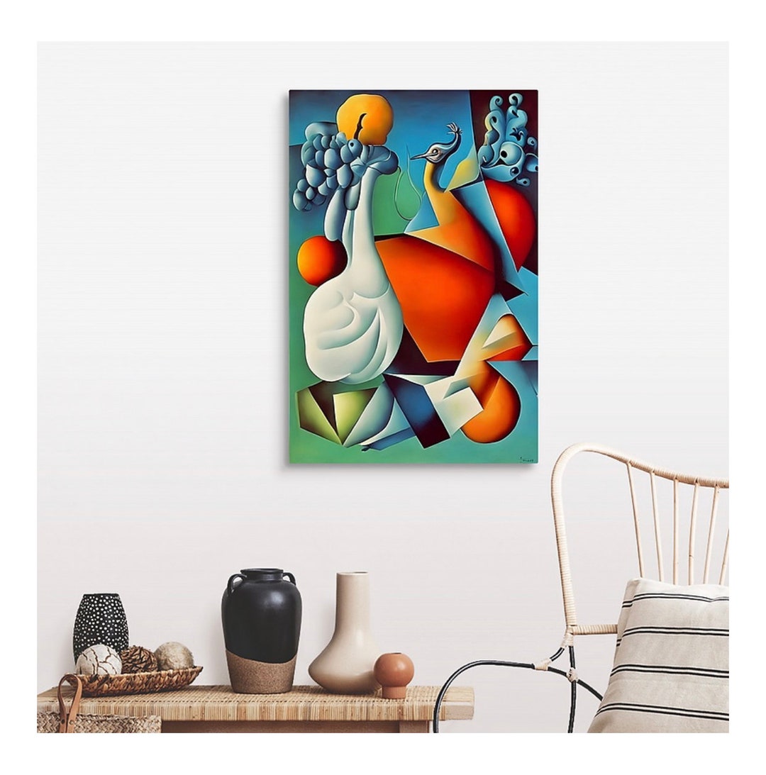 Printable Digital Print of Abstract Original Artwork Picasso-esque ...