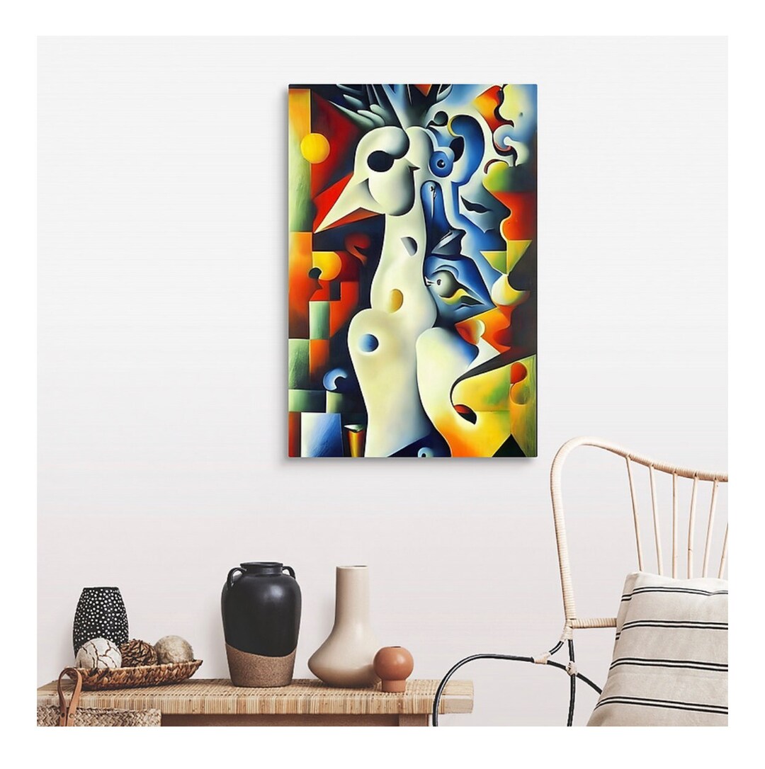 Printable Digital Print of Abstract Original Artwork Picasso-esque ...