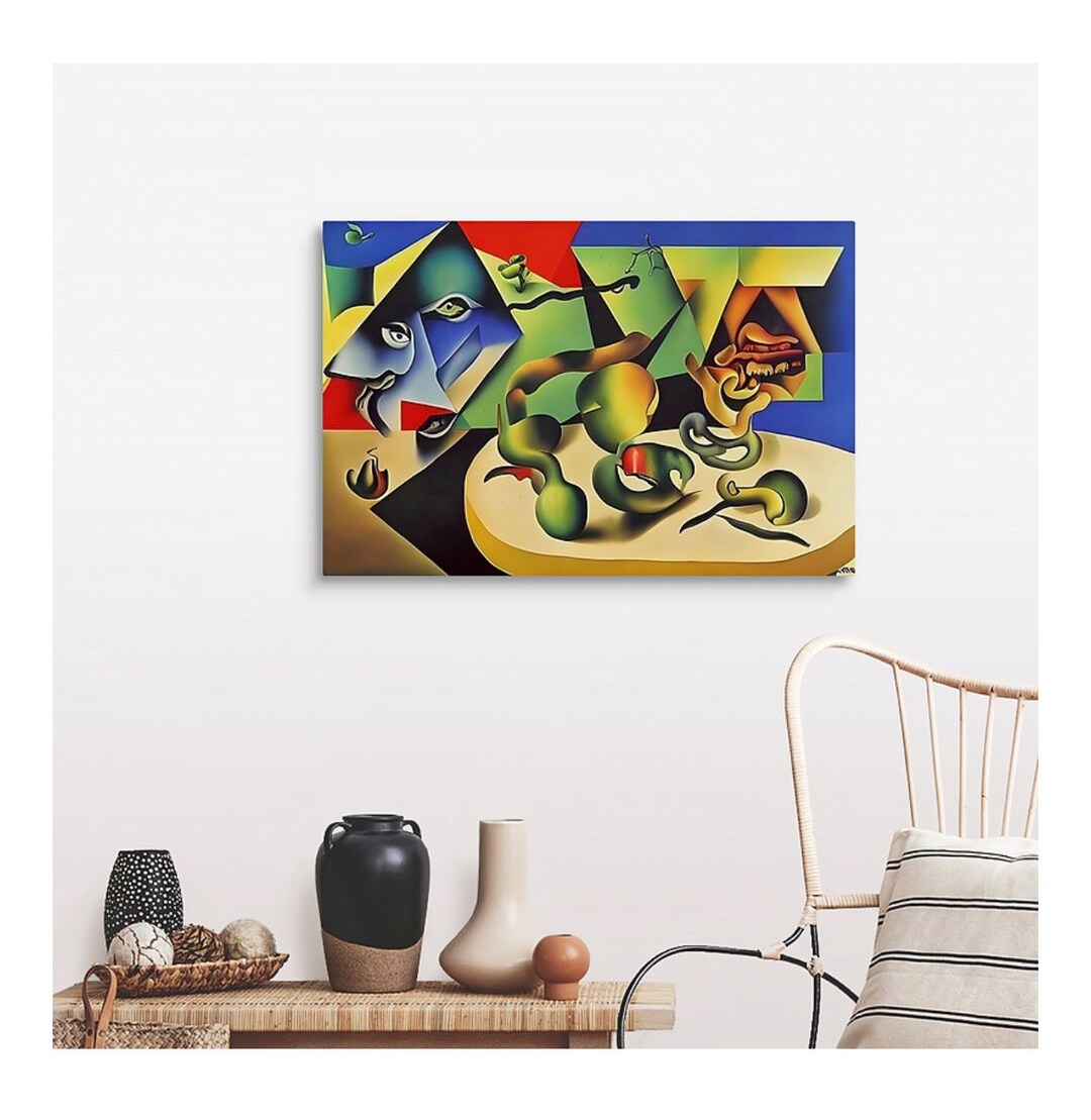 Printable Digital Print of Abstract Original Artwork Picasso-esque ...