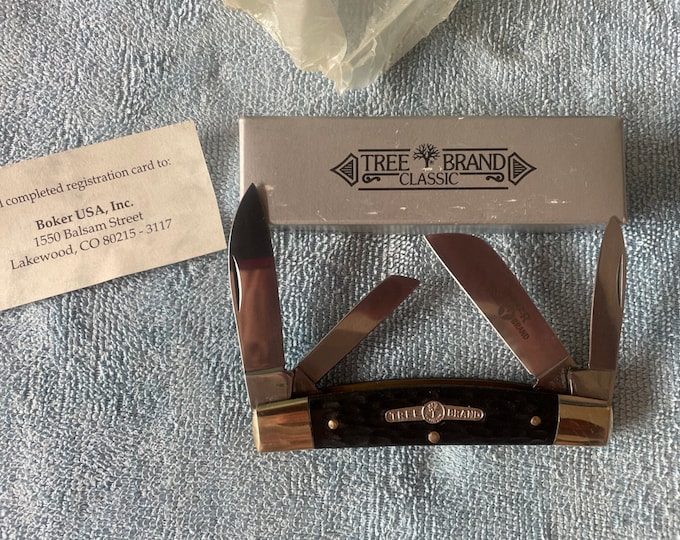 Vintage Boker #115474 Solingen Germany Tree Brand Classic 4-blade Large ...