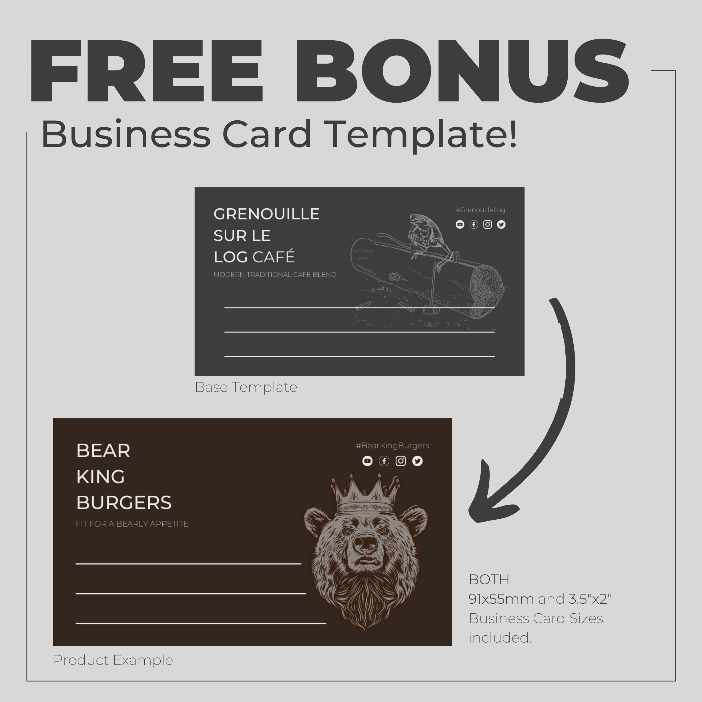 Cafe Menu Template - Two Column Menu With Items, Descriptions and ...