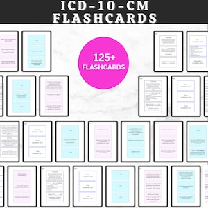 ICD 10 CM Flashcards for Medical Coding Study Guide General Coding ...