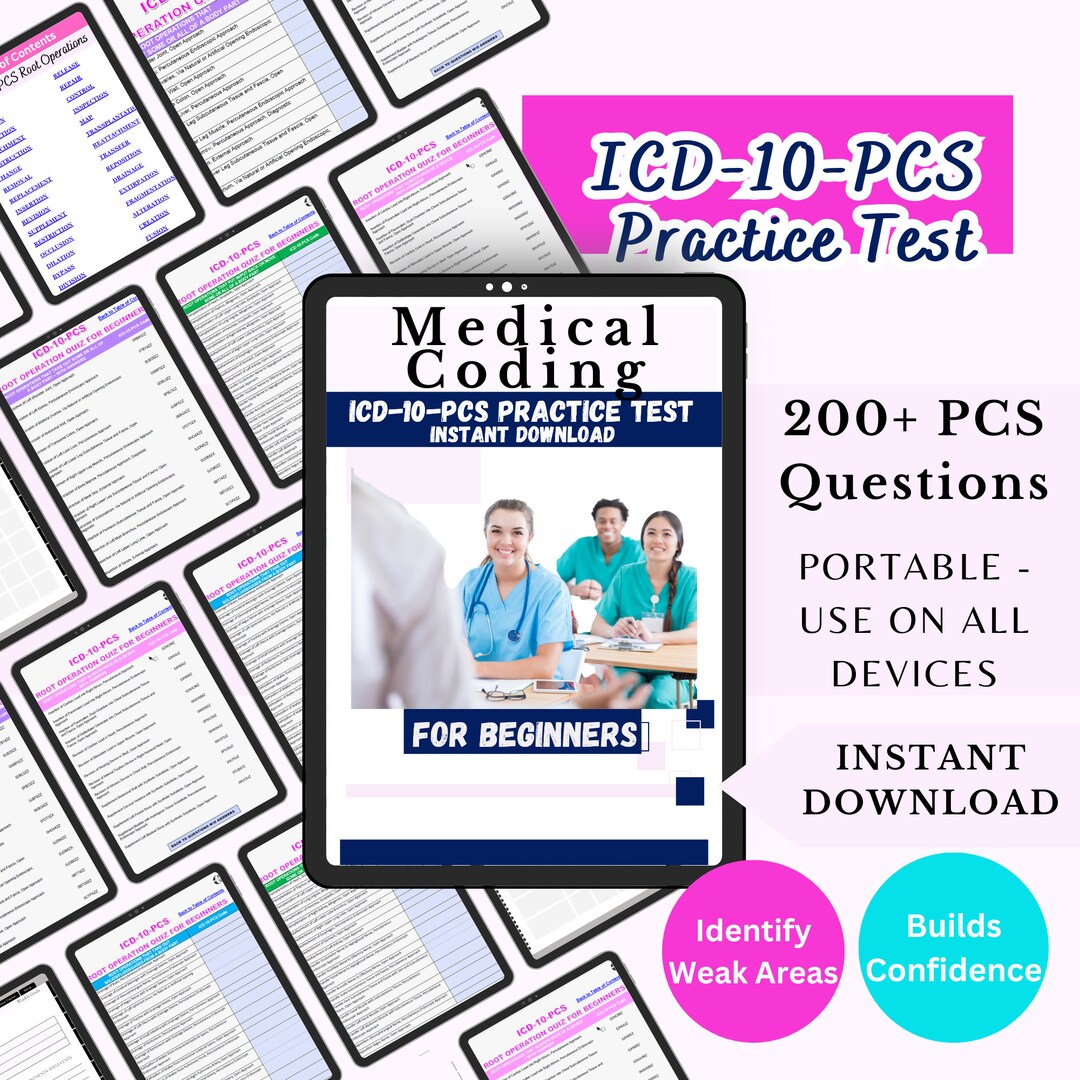 Medical Coding Examples 200+ ICD10 PCS Practice Questions for ...