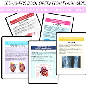 ICD-10-PCS Root Operation Flashcards: Medical Coding Study Guide ...