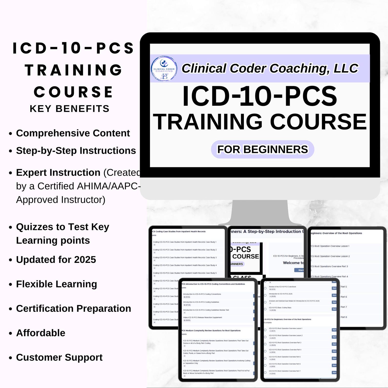 ICD-10-PCS Medical Coding Course: Inpatient Procedure Training (self ...