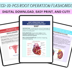 ICD-10-PCS Root Operation Flashcards: Medical Coding Study Guide ...