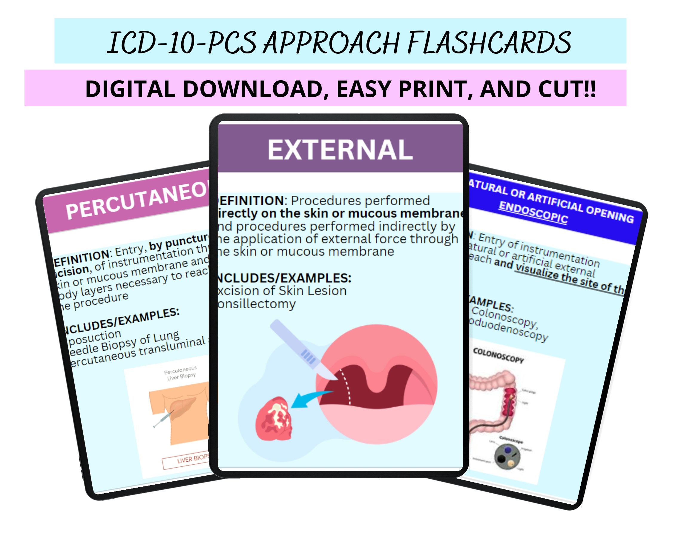 2023 ICD-10-PCS APPROACH Printable Flashcards Cheat Sheet, 57% OFF 2023 ICD-10-PCS APPROACH Printable Flashcards Cheat Sheet, 57% OFF