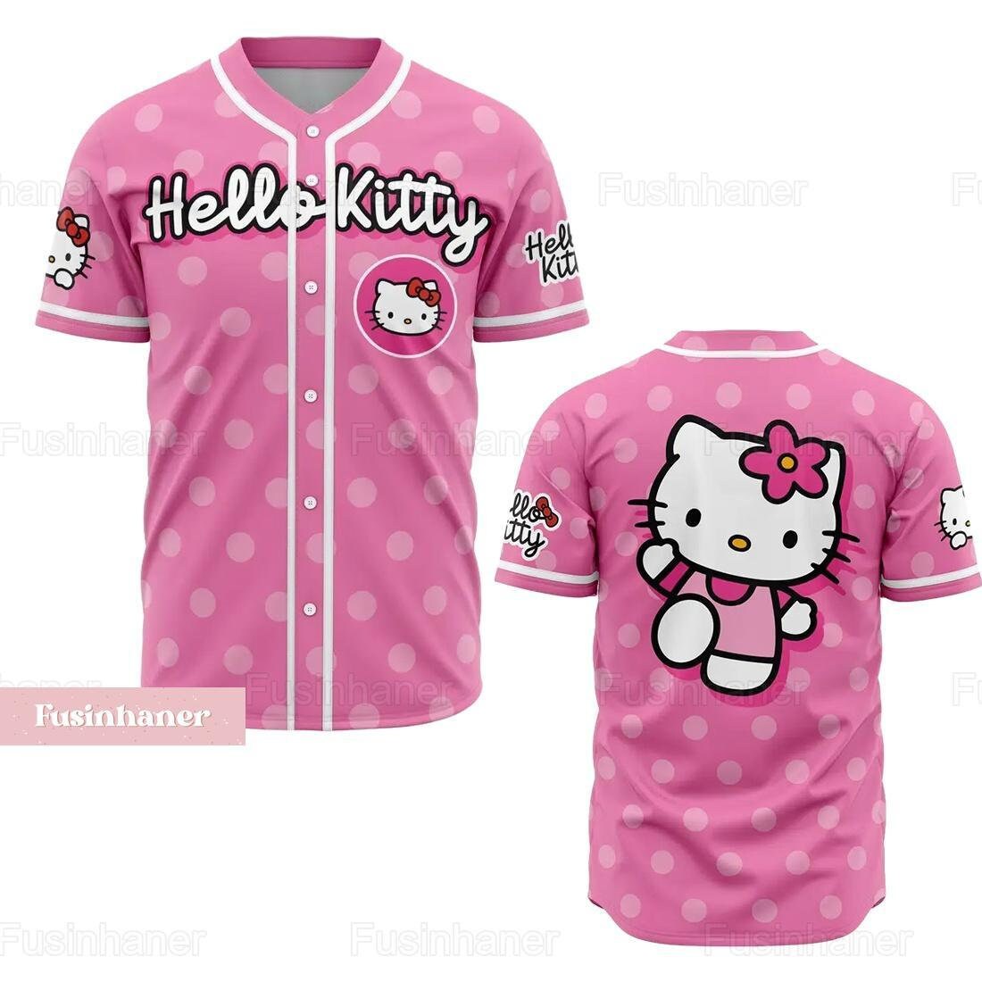Hello Kitty Jersey Shirt Kitty Cat Baseball Jersey sold by Chris Tan ...