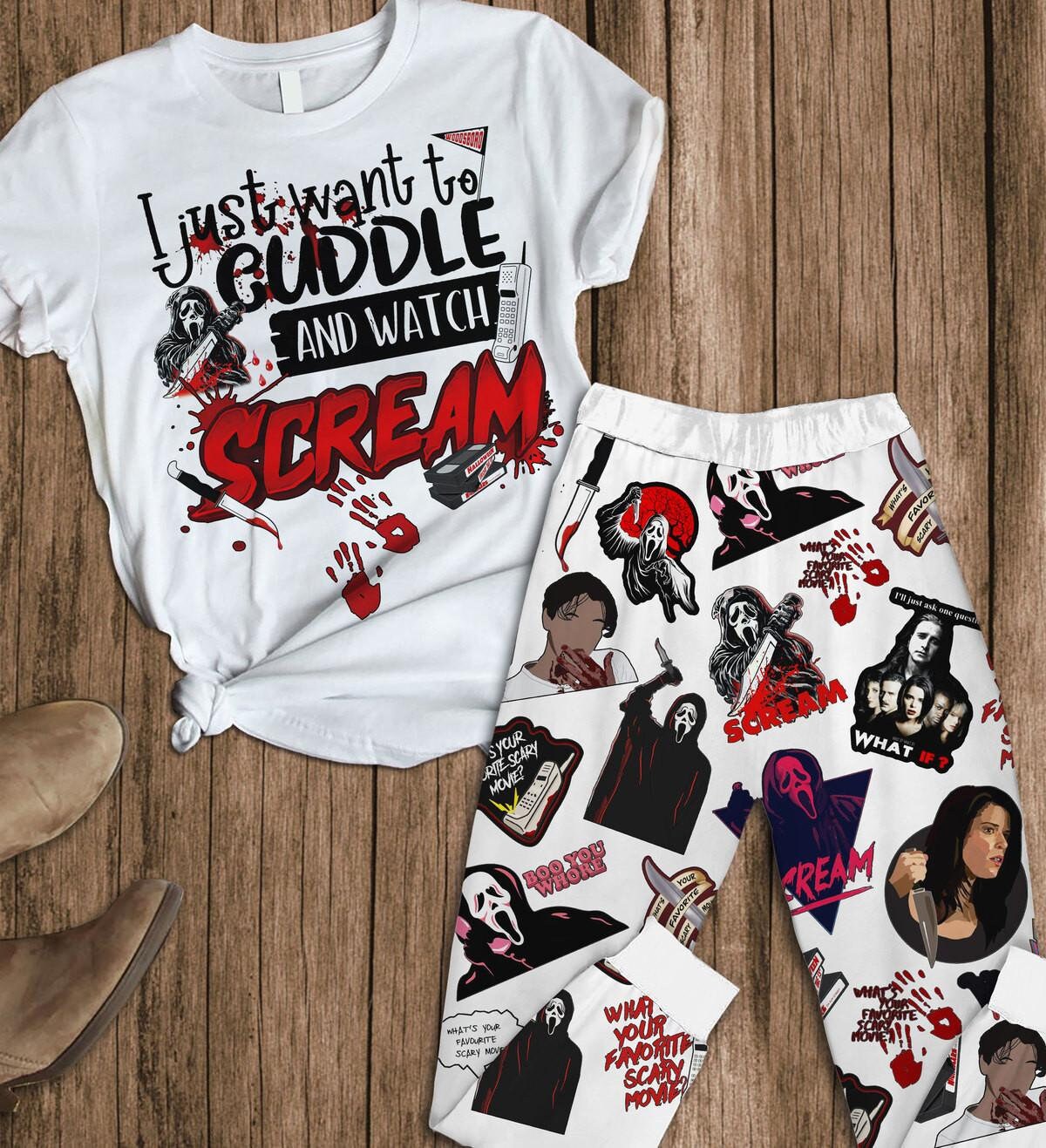 Ghostface Pajamas Set Ghostface Shirt Ghostface Pajamas - Etsy