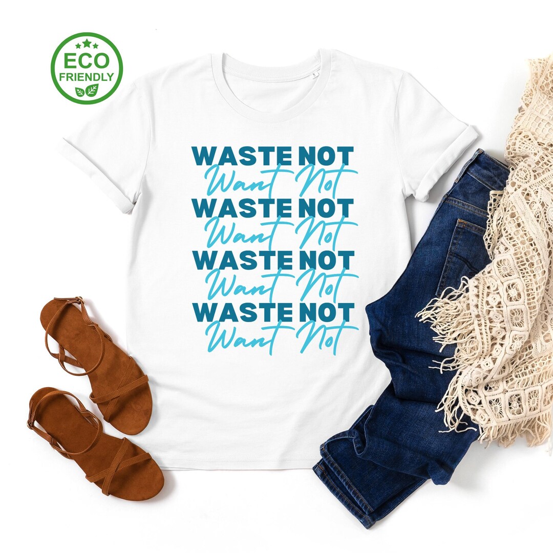 Waste Not Want Not Organic Cotton T-shirt | Zero Waste Shirt |zero ...