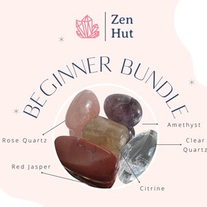 Beginner Crystal Kit 5 Pcs Natural Crystal Tumbles - Etsy