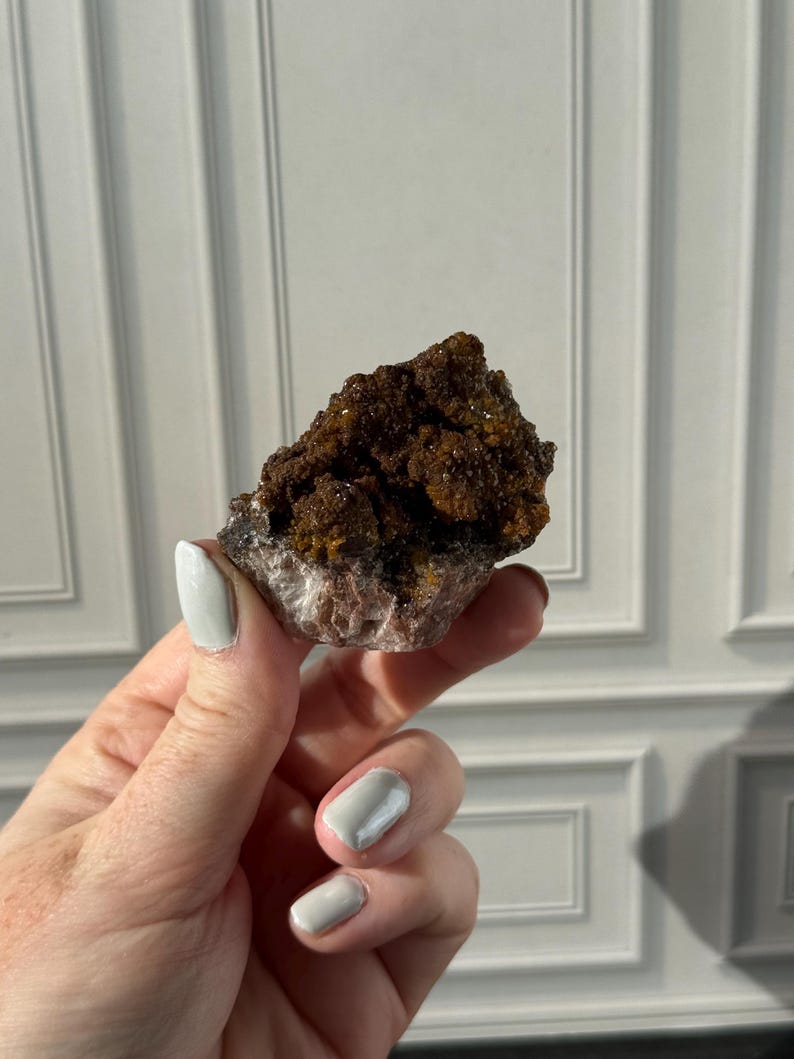 Manganese in Quartz | Natural Stone Specimen | Display Crystal - Etsy