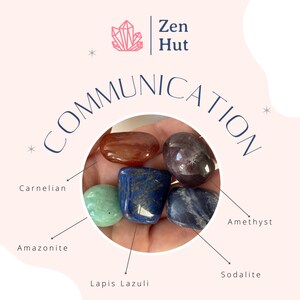 Communication Crystal Kit 5 Pcs Natural Crystal Tumbles - Etsy