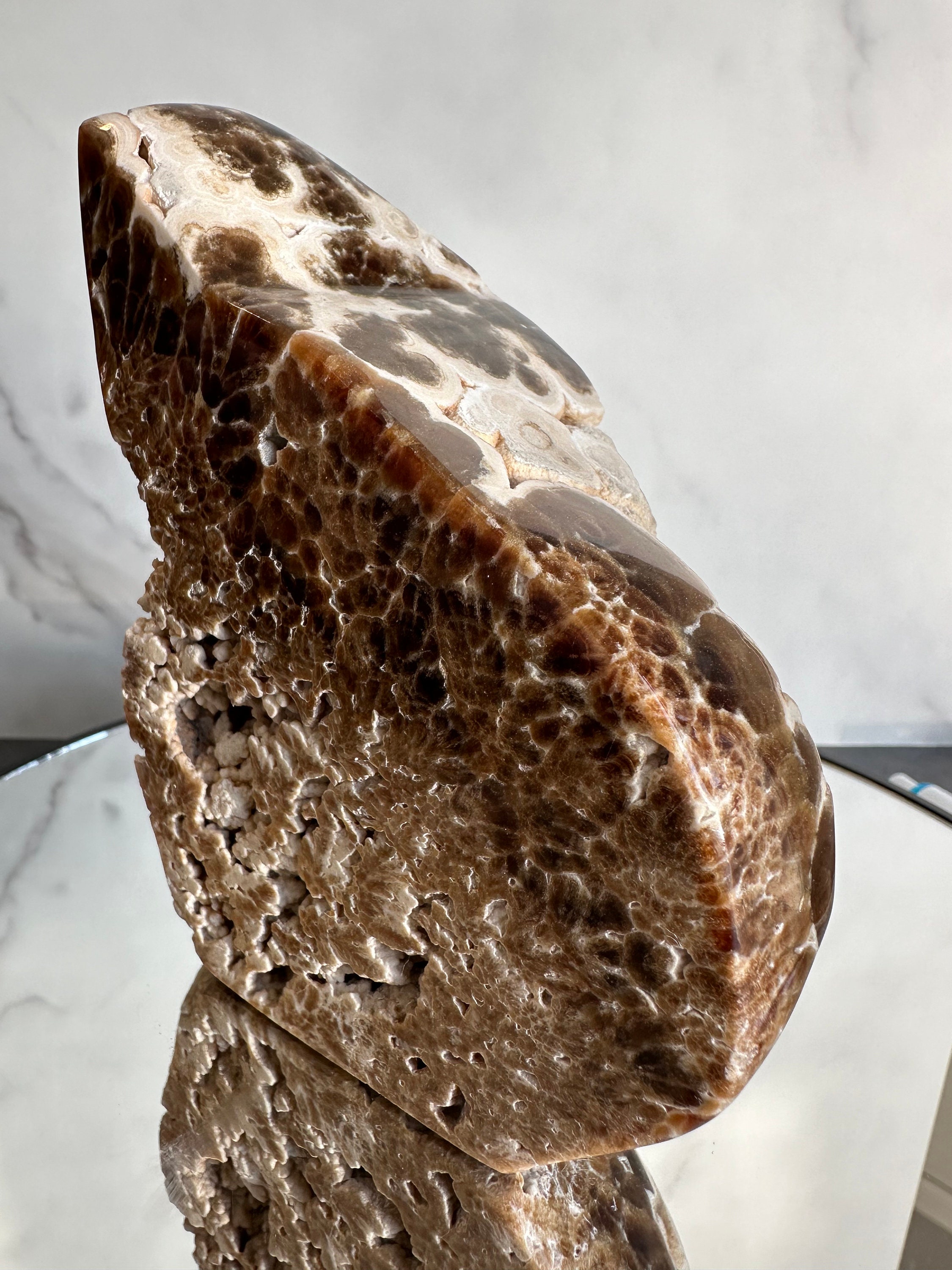Gorgeous Chocolate Calcite Freeform | Unique Pattern - Etsy
