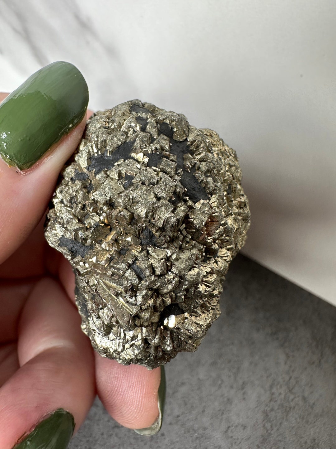 Pyrite After Marcasite Pseudomorph; Golden Prophecy Stone - Etsy