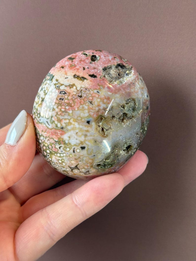 Ocean Jasper Palmstone | Orbicular Polished Stone | Ultimate Crystal ...