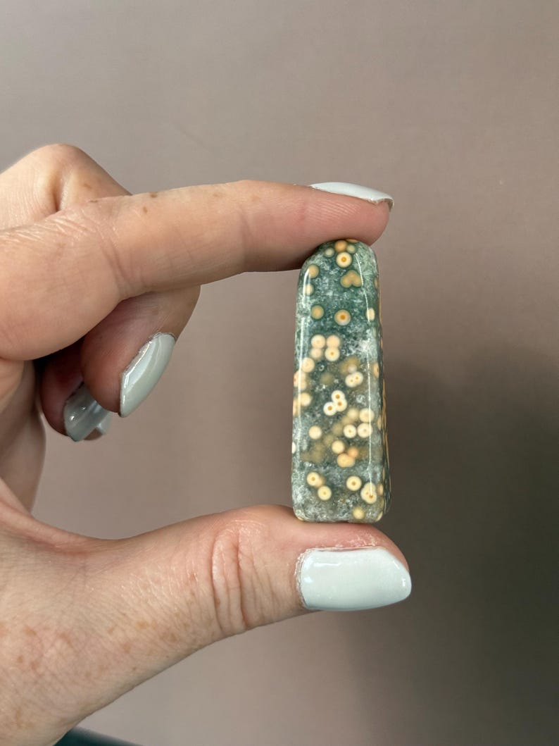 Mini Ocean Jasper Freeform | Polished Orbicular Jasper | Pocket Crystal ...