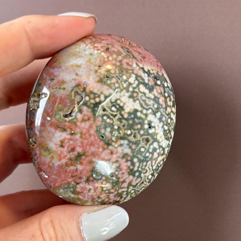 Ocean Jasper Palmstone | Orbicular Polished Stone | Ultimate Crystal ...