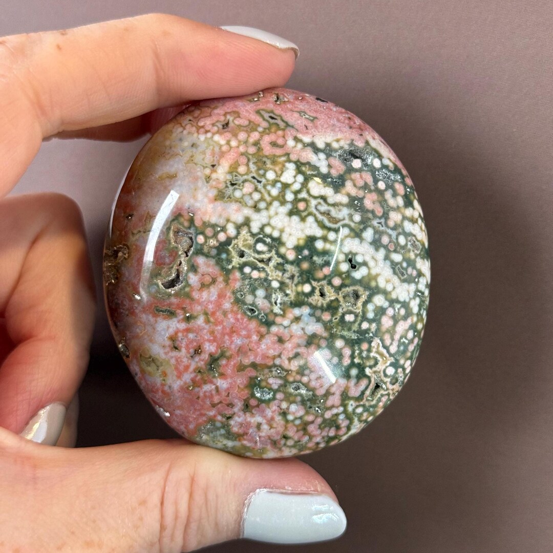 Ocean Jasper Palmstone | Orbicular Polished Stone | Ultimate Crystal ...