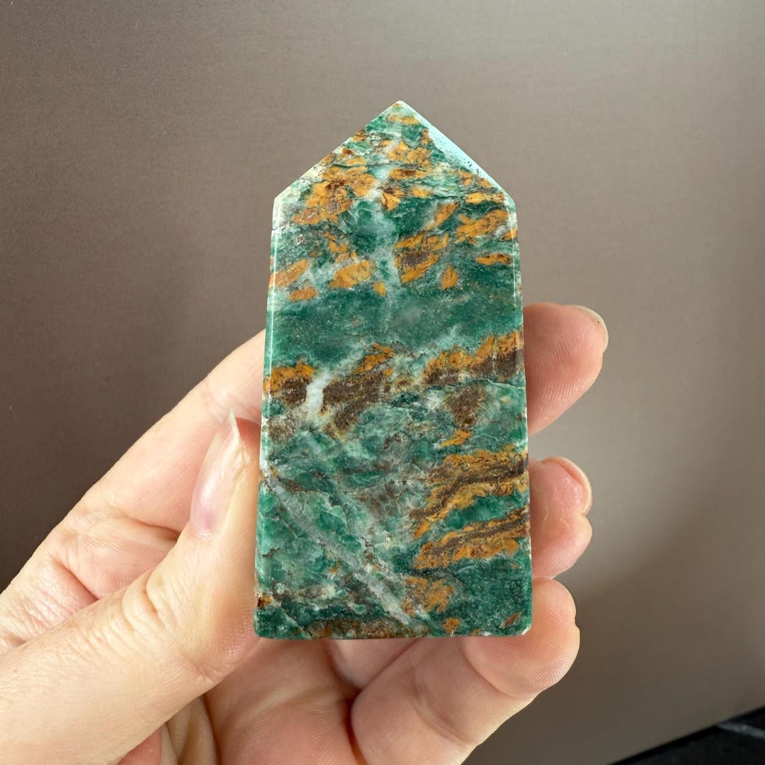 Gorgeous Green Aventurine Tower | Natural Crystal Decor - Etsy