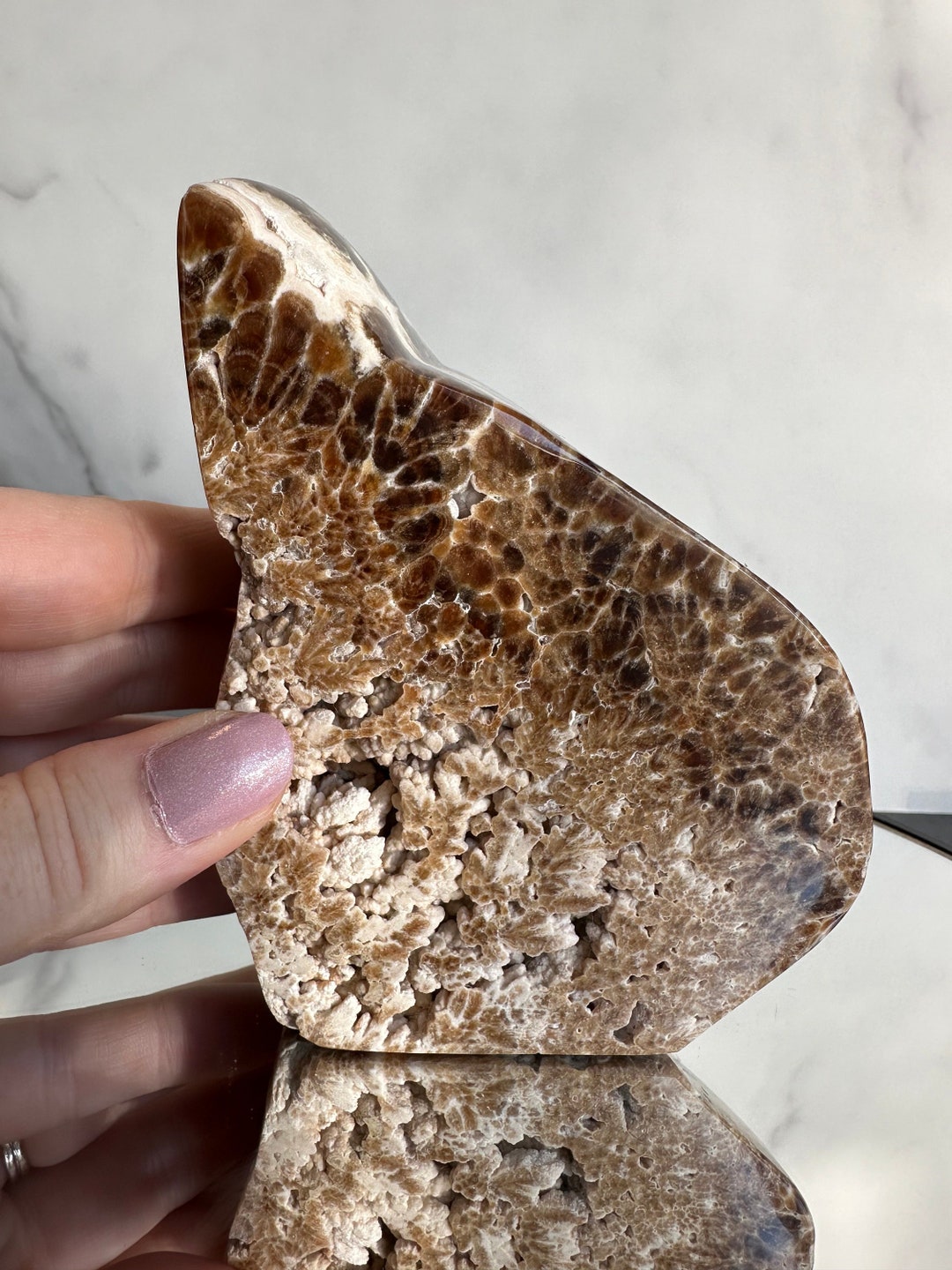 Gorgeous Chocolate Calcite Freeform | Unique Pattern - Etsy