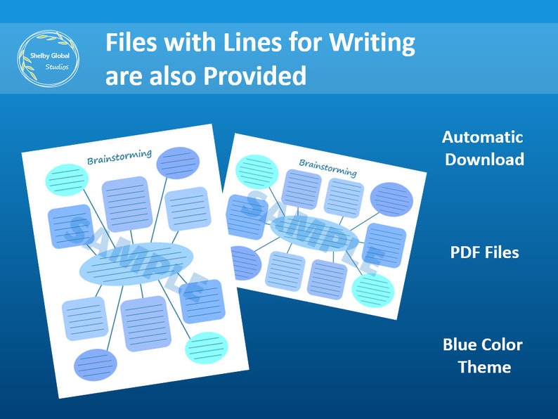 Printable Brainstorming Template, Mind Map Planner, Brain Dump Page ...