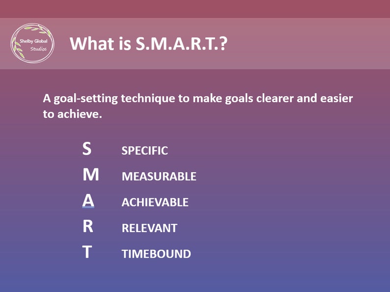 SMART Goal Worksheet and Tracker for Excel, SMART Goal Setting and ...