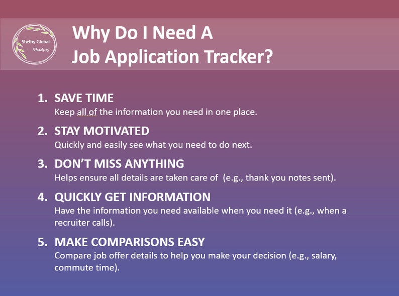 Simple Job Application Tracker for Excel, Easy to Use Job Template for ...