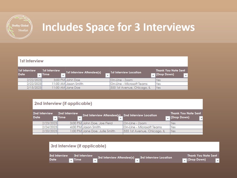 Simple Job Application Tracker for Excel, Easy to Use Job Template for ...