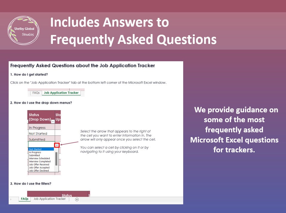 Simple Job Application Tracker for Excel, Easy to Use Job Template for ...