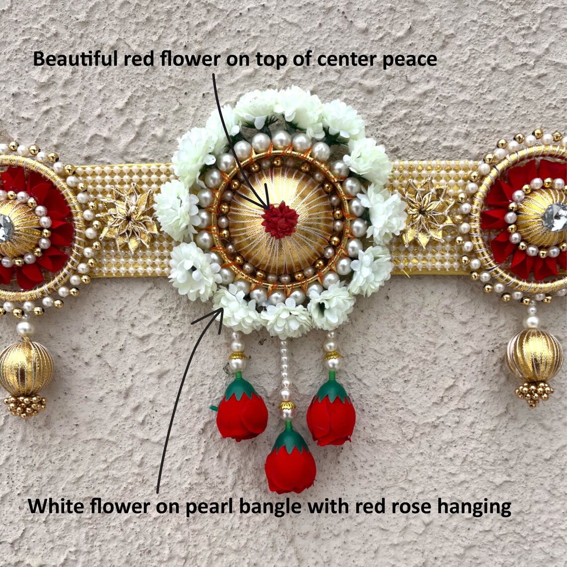 Buy Handmade Thoranam for Main Door Made Out of Artoficial Flower With ...