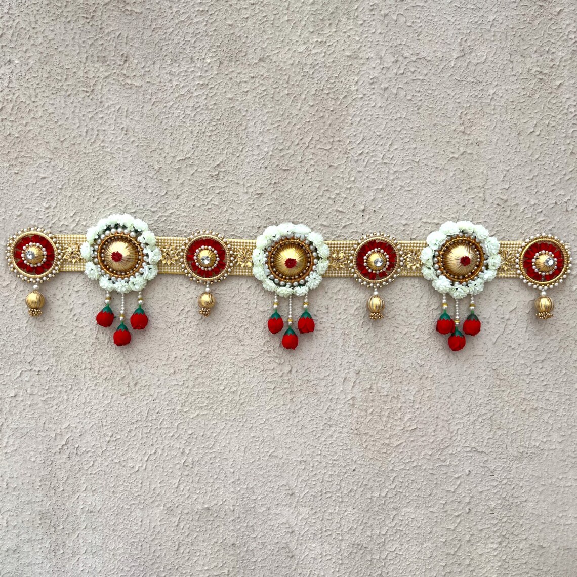 Buy Handmade Thoranam for Main Door Made Out of Artoficial Flower With ...