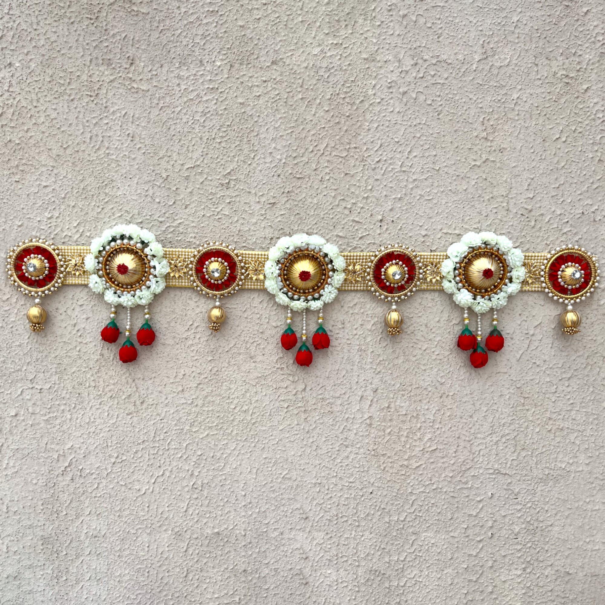 Buy Handmade Thoranam for Main Door Made Out of Artoficial Flower With ...