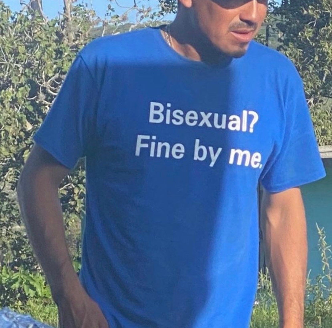 Bisexual Fine by Me. Cursed T-shirt Y2K Slogan Shirt Y2k Party Shirt ...