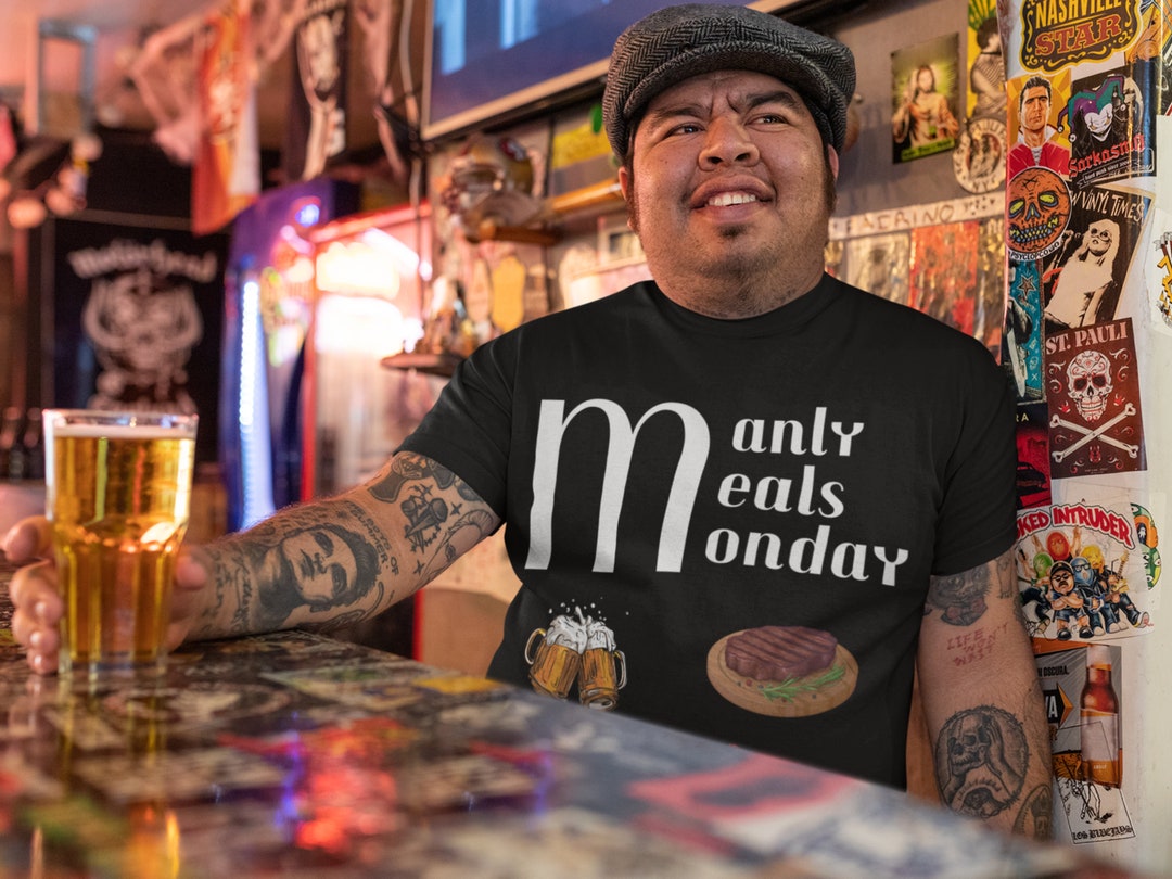 Manly Meals Shirt | Graphic Tee | Manly Men | Gifts for Dad | Gifts for ...