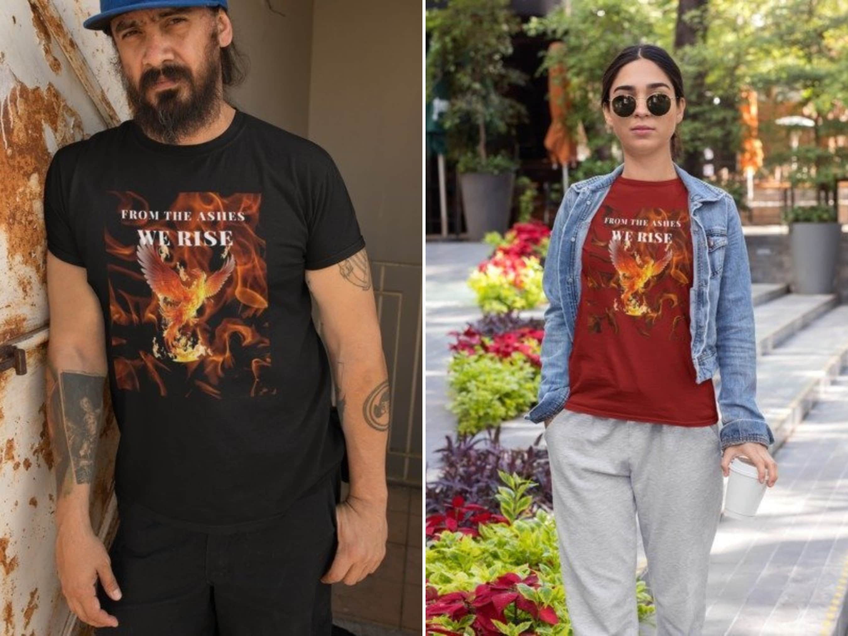 From the Ashes, We Rise Phoenix Shirt Phoenix Bird Mythological ...