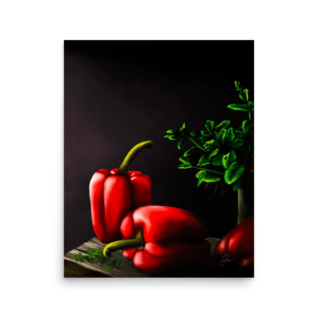Bell Pepper Study | Food Art - Etsy